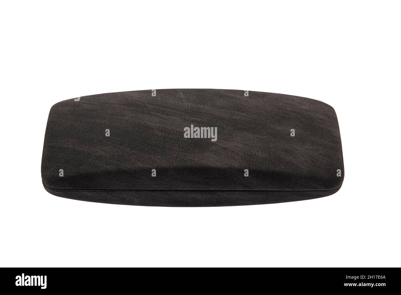 Glasses case. Empty leather case for glasses. Isolated glasses box on ...