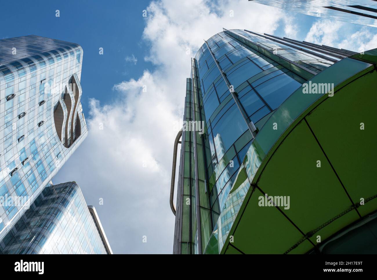 Shanghai, China - September 29, 2018: Modern and abstract architectures ...