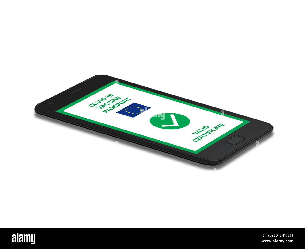 Verification of the Green Pass on smartphone Stock Photo - Alamy
