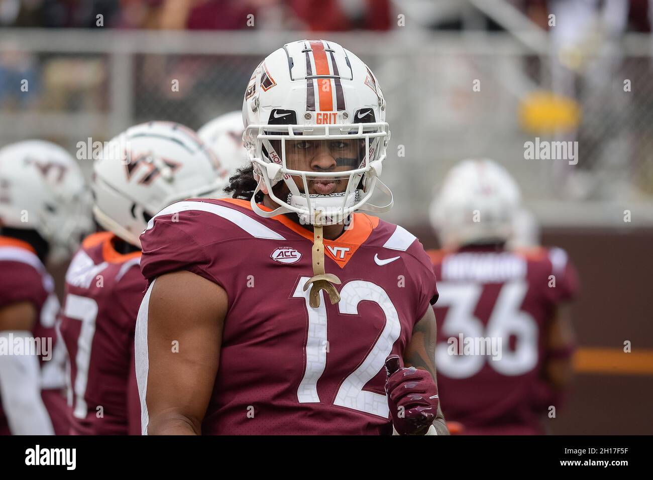 October 16, 2021: Virginia Tech Hokies defensive lineman Jordan ...