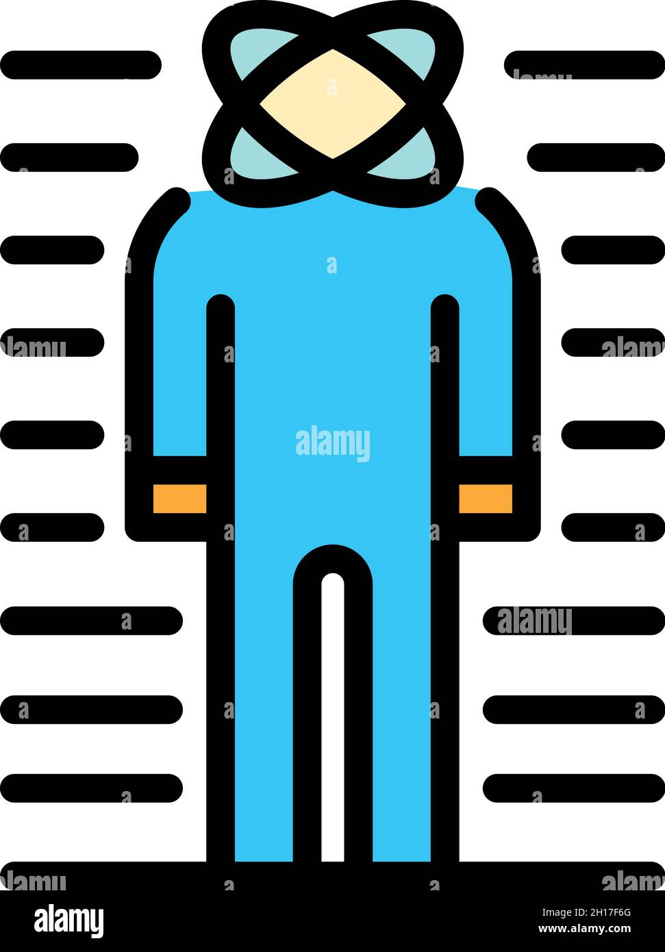 Emotional man icon. Outline emotional man vector icon color flat ...