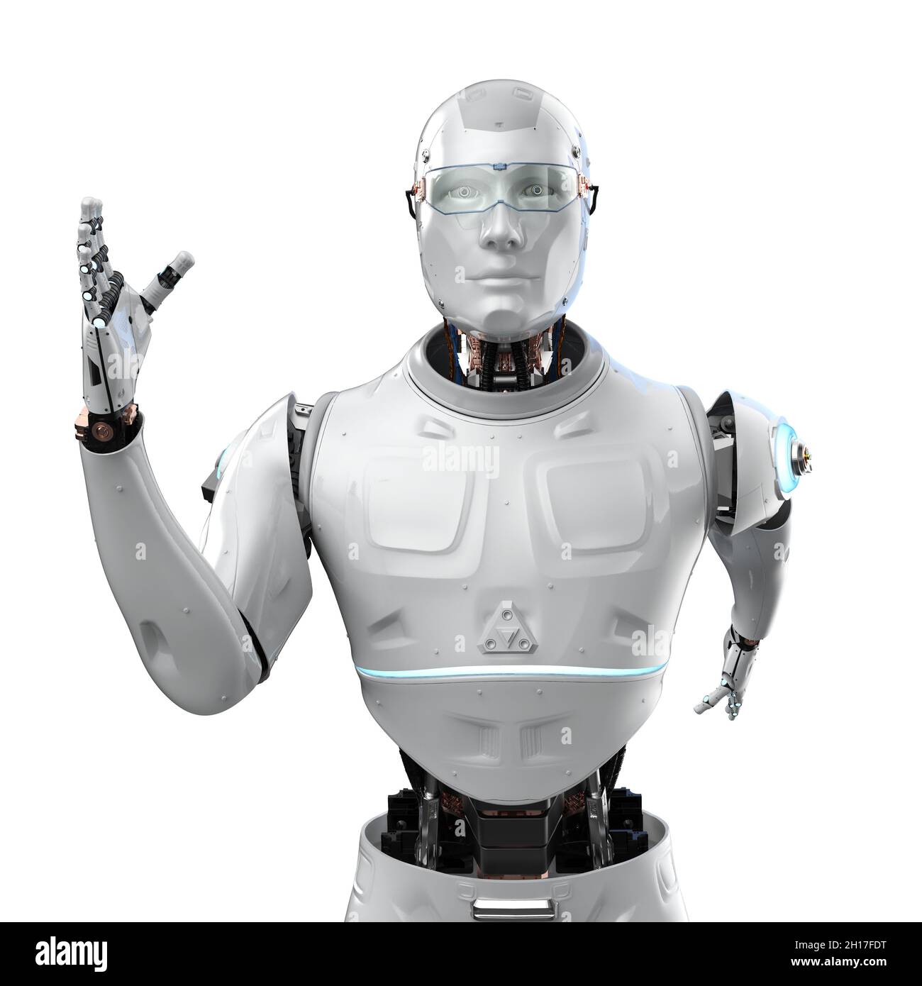 Fast speed technology concept with 3d rendering robot running isolated ...