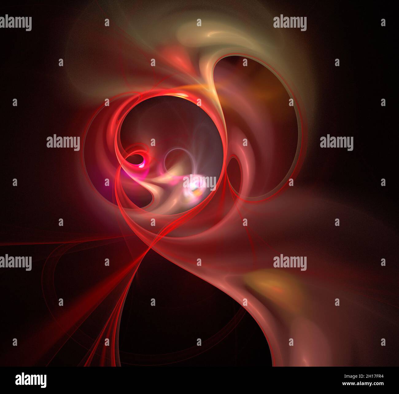 image of one Illustration of digital fractal Stock Photo - Alamy