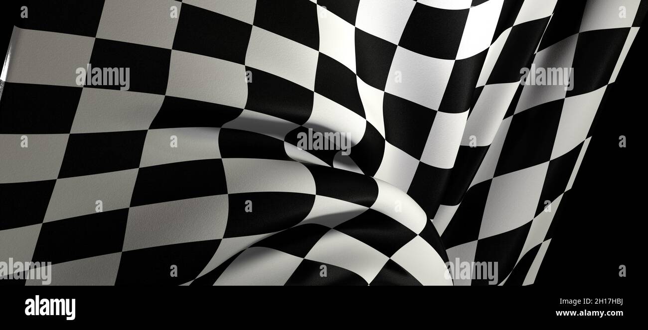 An illustration of waving finish flag race- great for background Stock ...