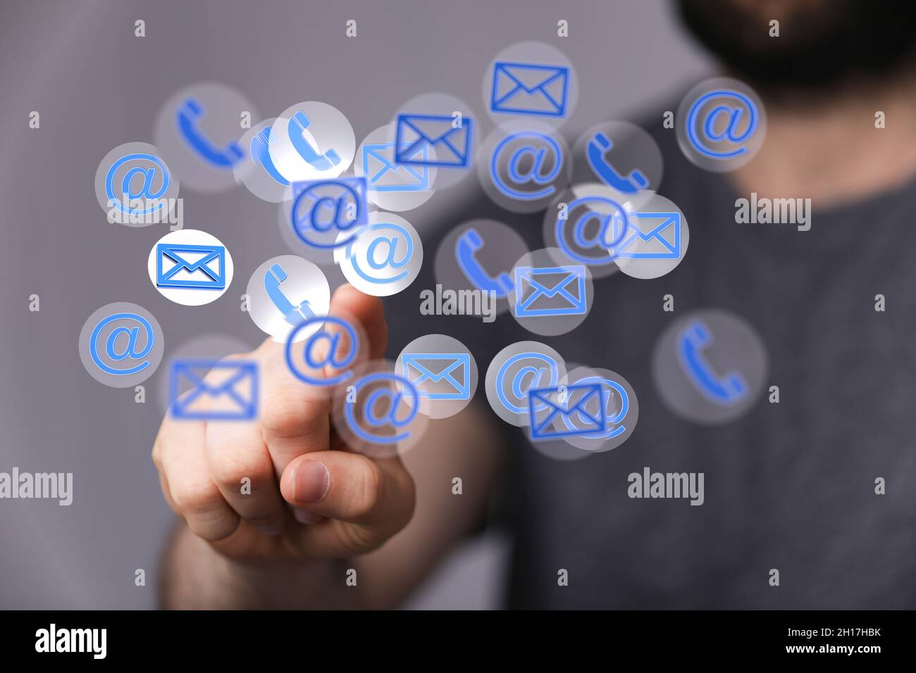 A 3D rendering of email communication online chat Business Stock Photo ...