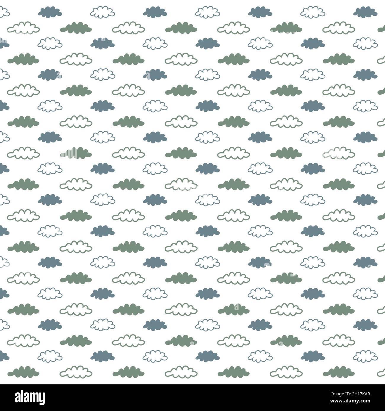 Seamless clouds vector stock illustration Stock Vector Image & Art - Alamy