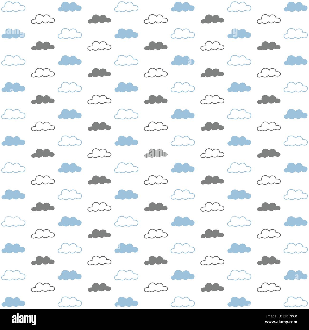 Seamless clouds vector stock illustration Stock Vector Image & Art - Alamy