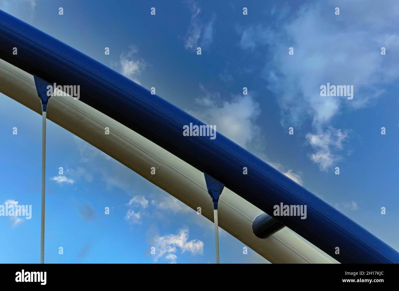 Wainwright Bridge Blackburn, recently repainted in the colours of ...