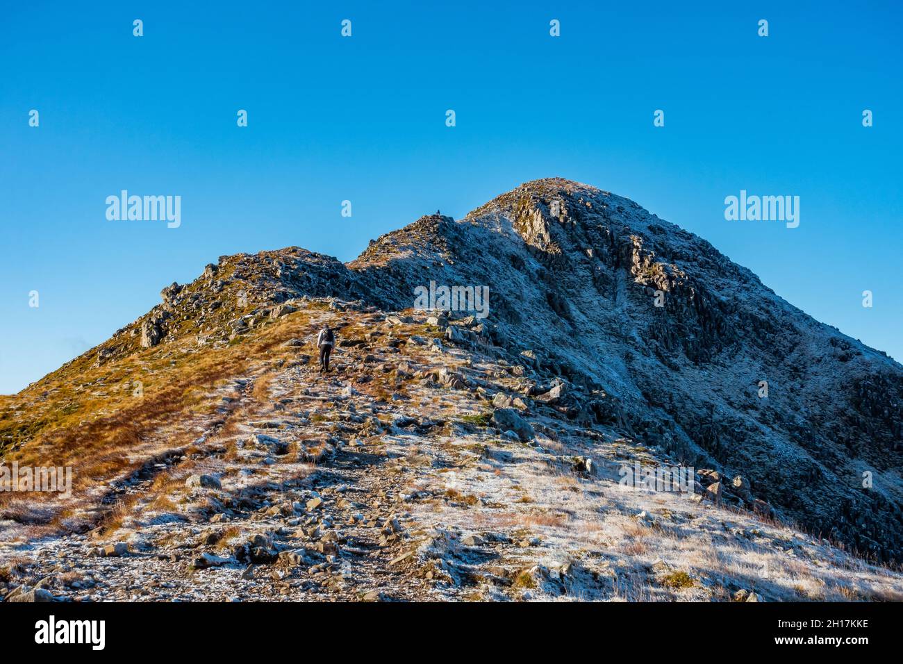 The Munro mountain of Stob Dubh on the Buachaille Etive Beag ridge ...