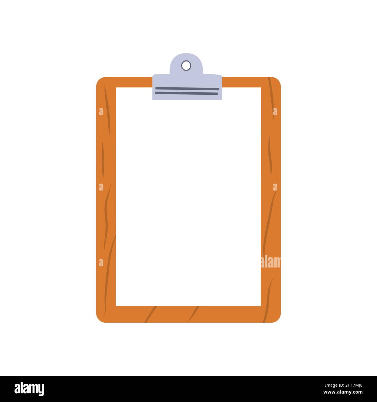 Blank clipboard clipboard with blank white paper sheet for mockup ...