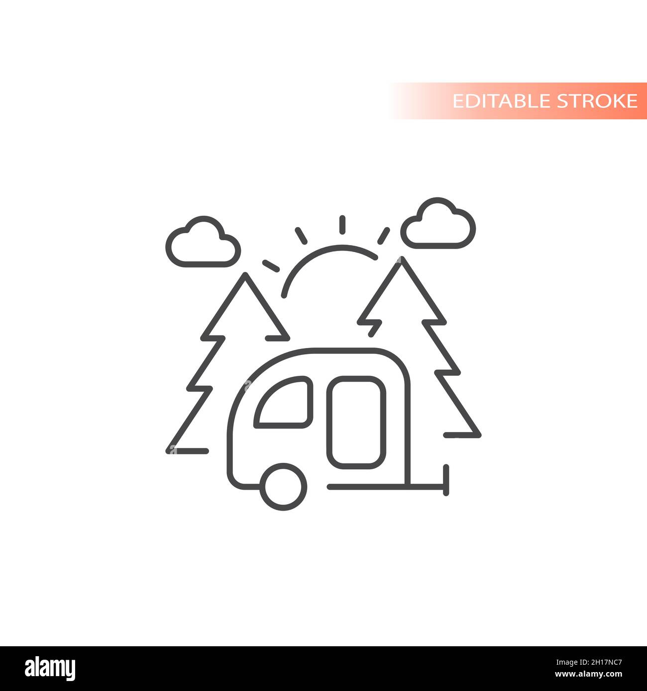 Camper van vector vectors hi-res stock photography and images - Alamy