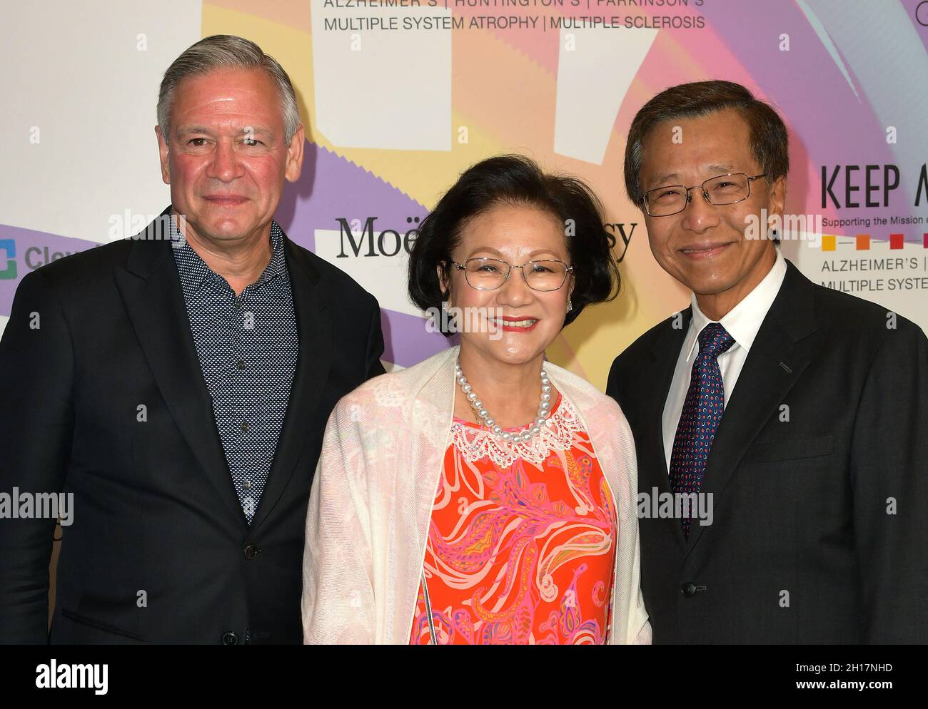 LAS VEGAS, NV - OCTOBER 16: Robert DeSalvio, Cecilia Lim and KT Lim at ...