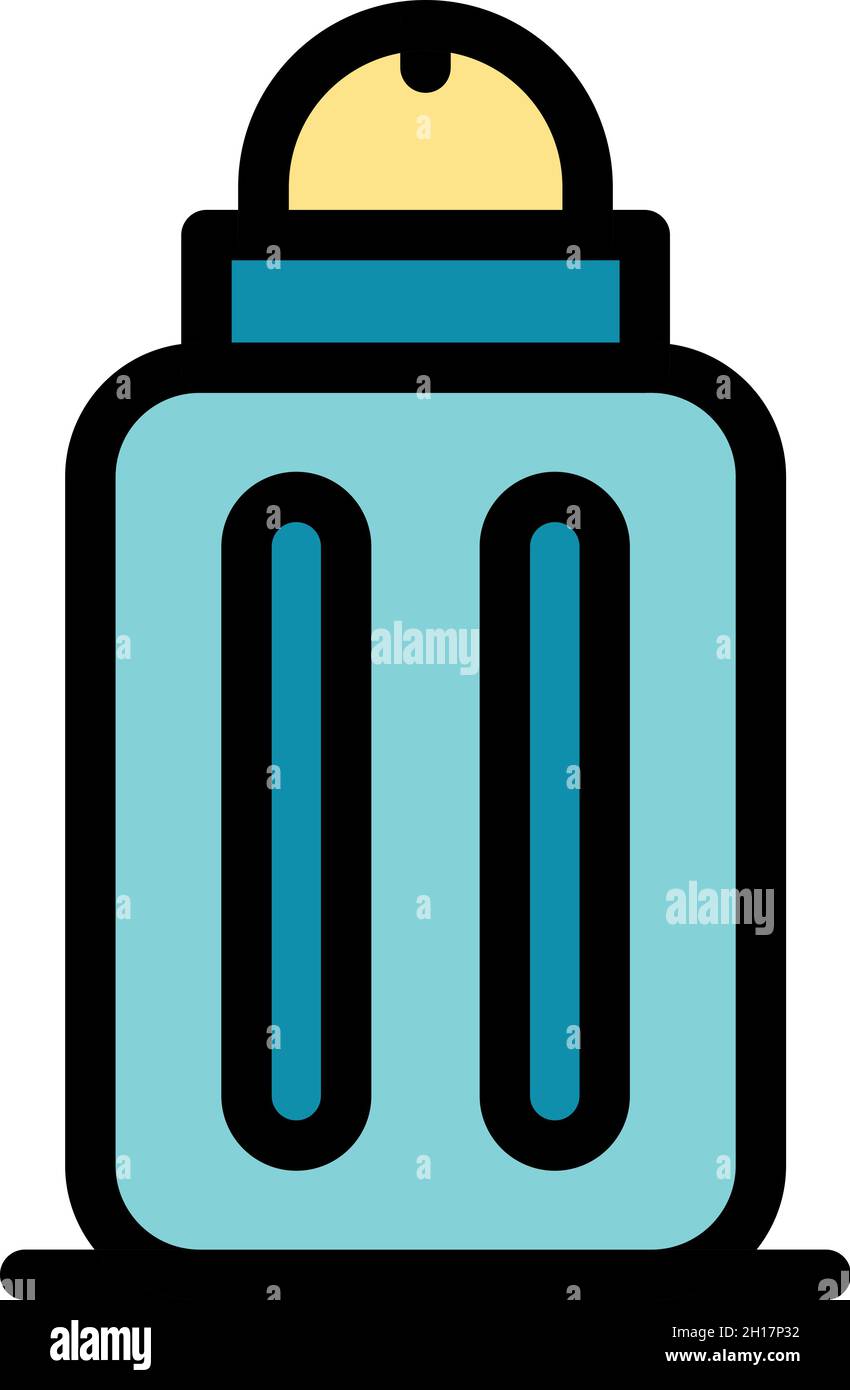 Salt box icon. Outline salt box vector icon color flat isolated Stock ...