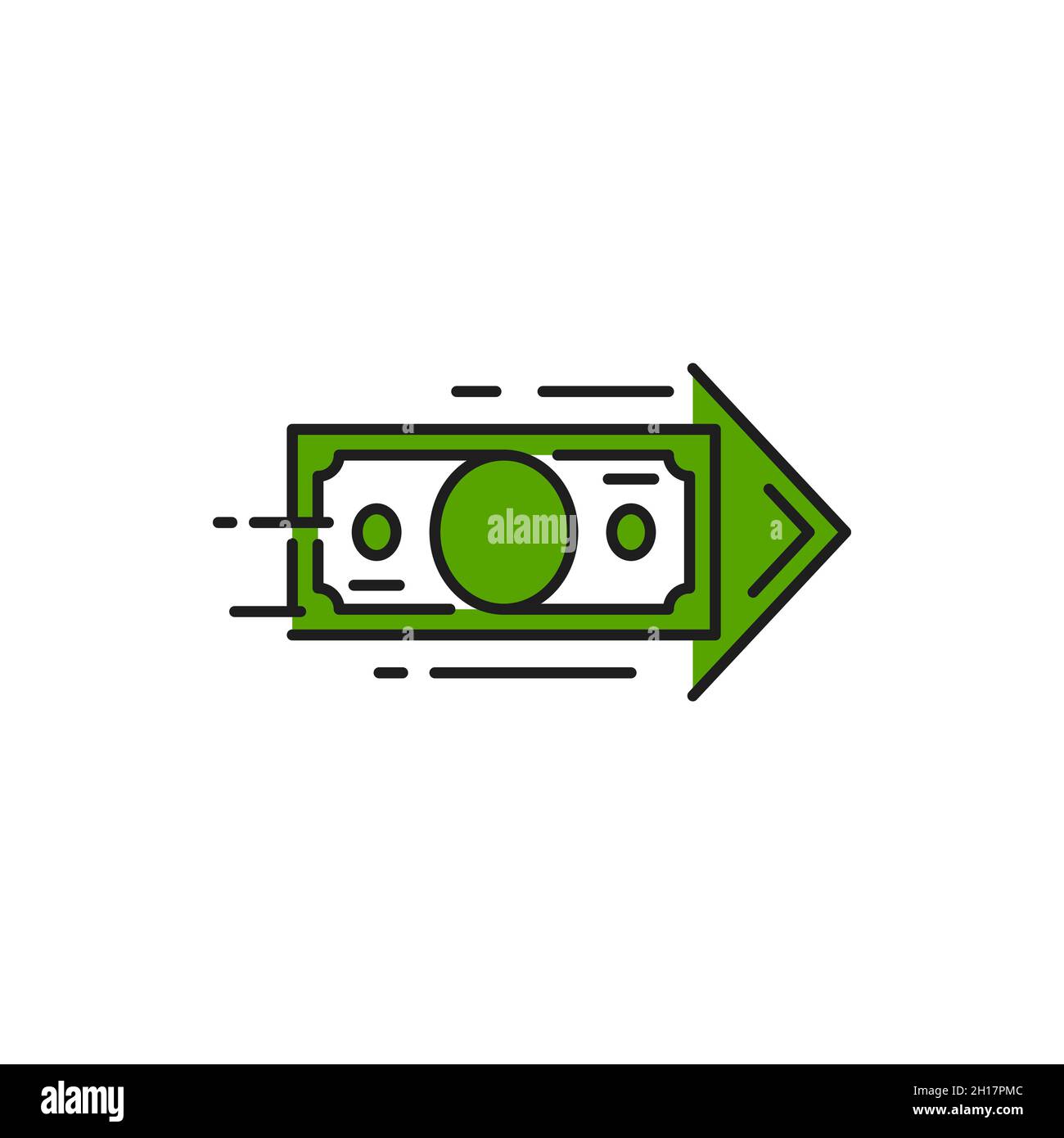 Cashback or revenue, return or refund on investment concept, arrow ...