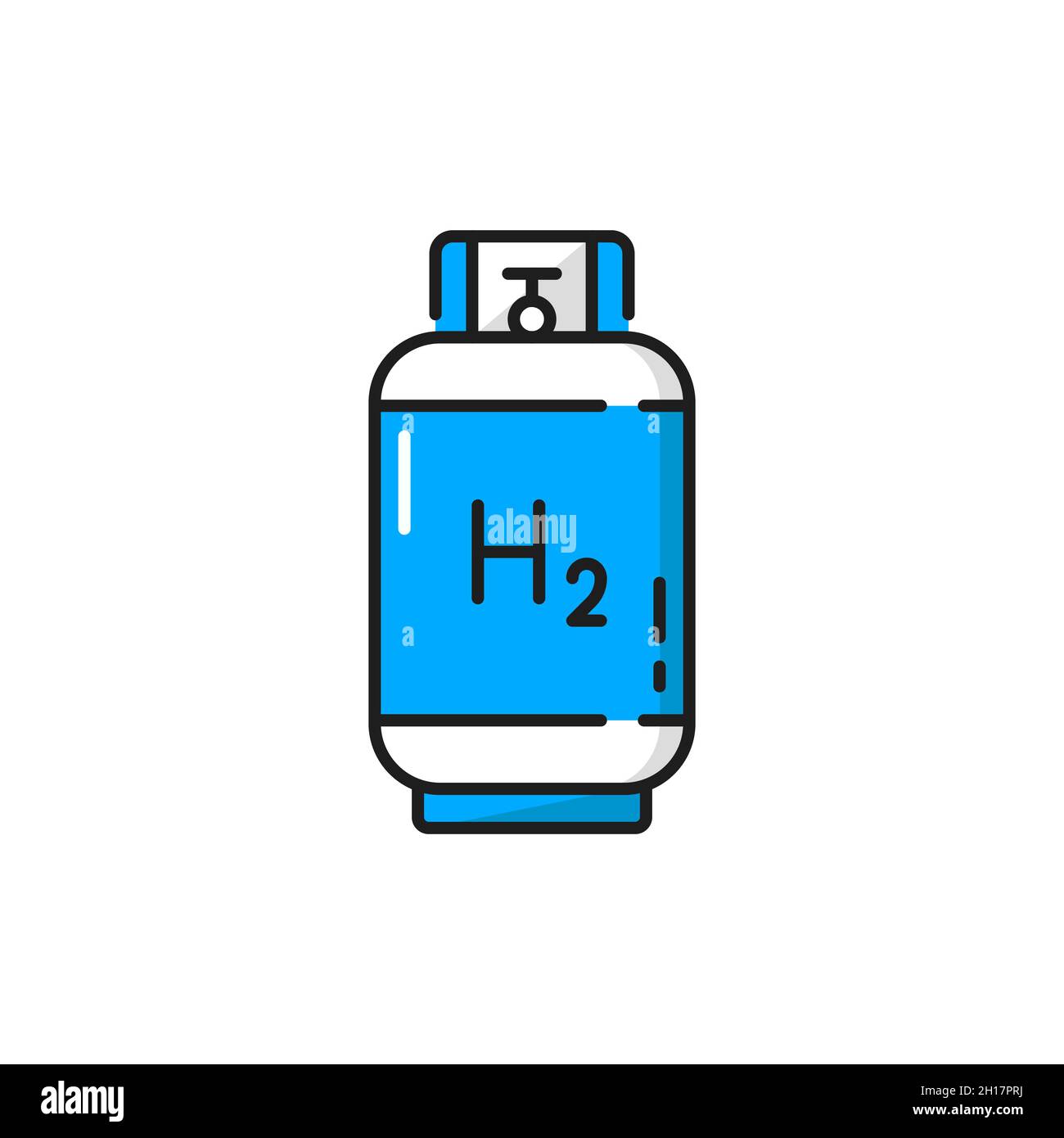 Gas cylinder icon thin Stock Vector Images - Alamy