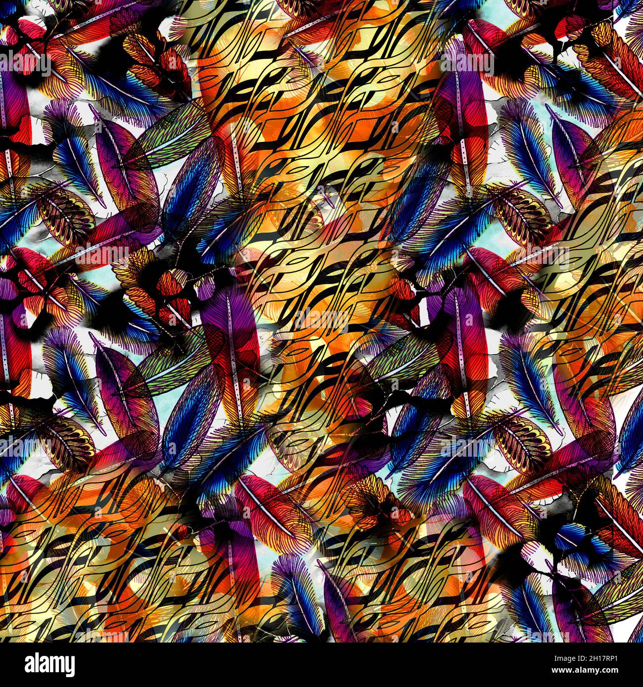 colorful fashion patterns, textile print designs Stock Photo - Alamy