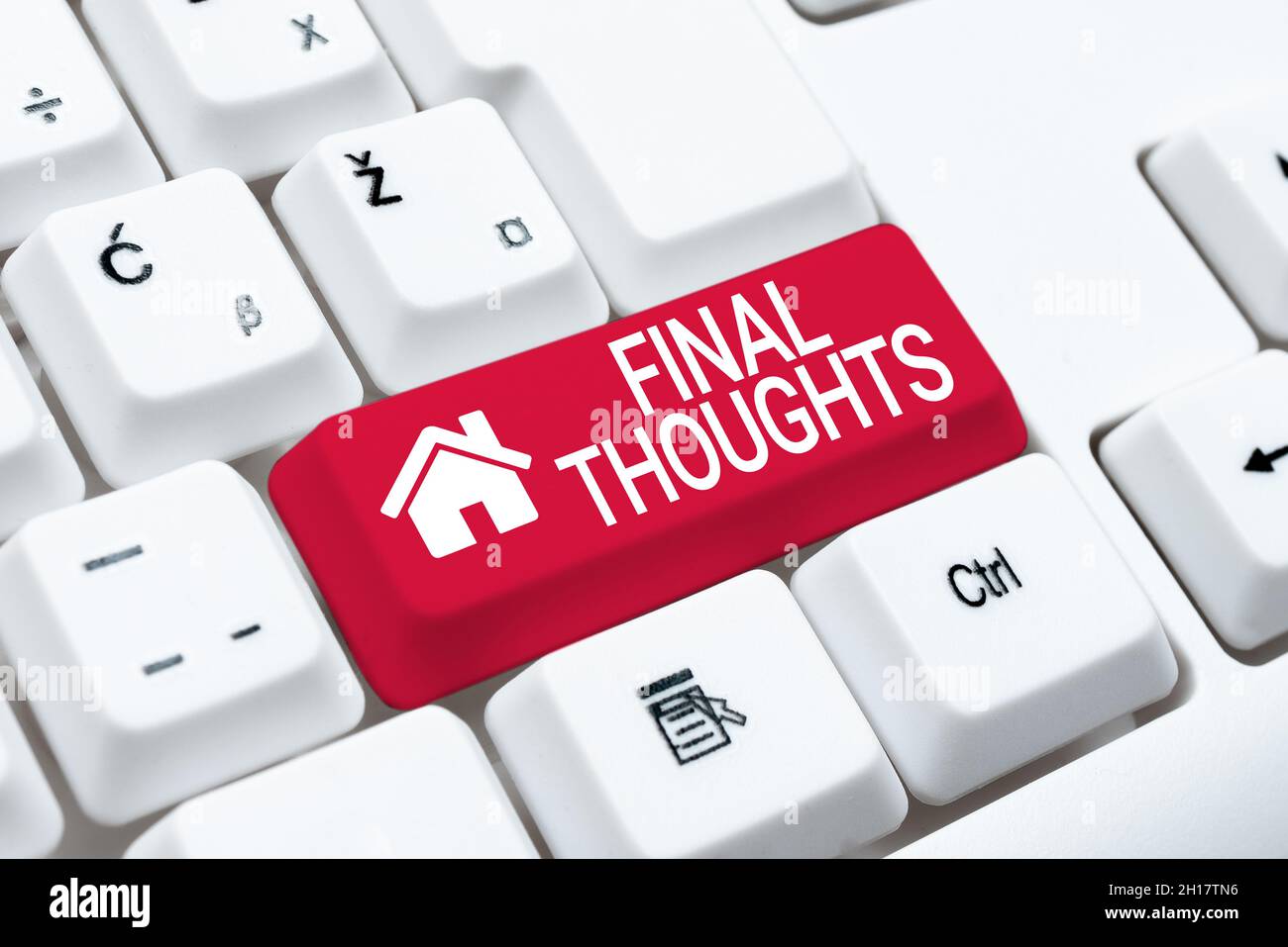 Inspiration showing sign Final Thoughts. Conceptual photo Conclusion ...