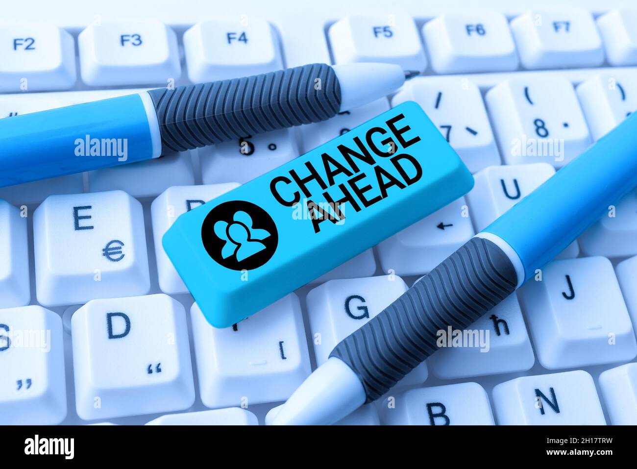 Text sign showing Change Ahead. Business showcase to replace with or ...
