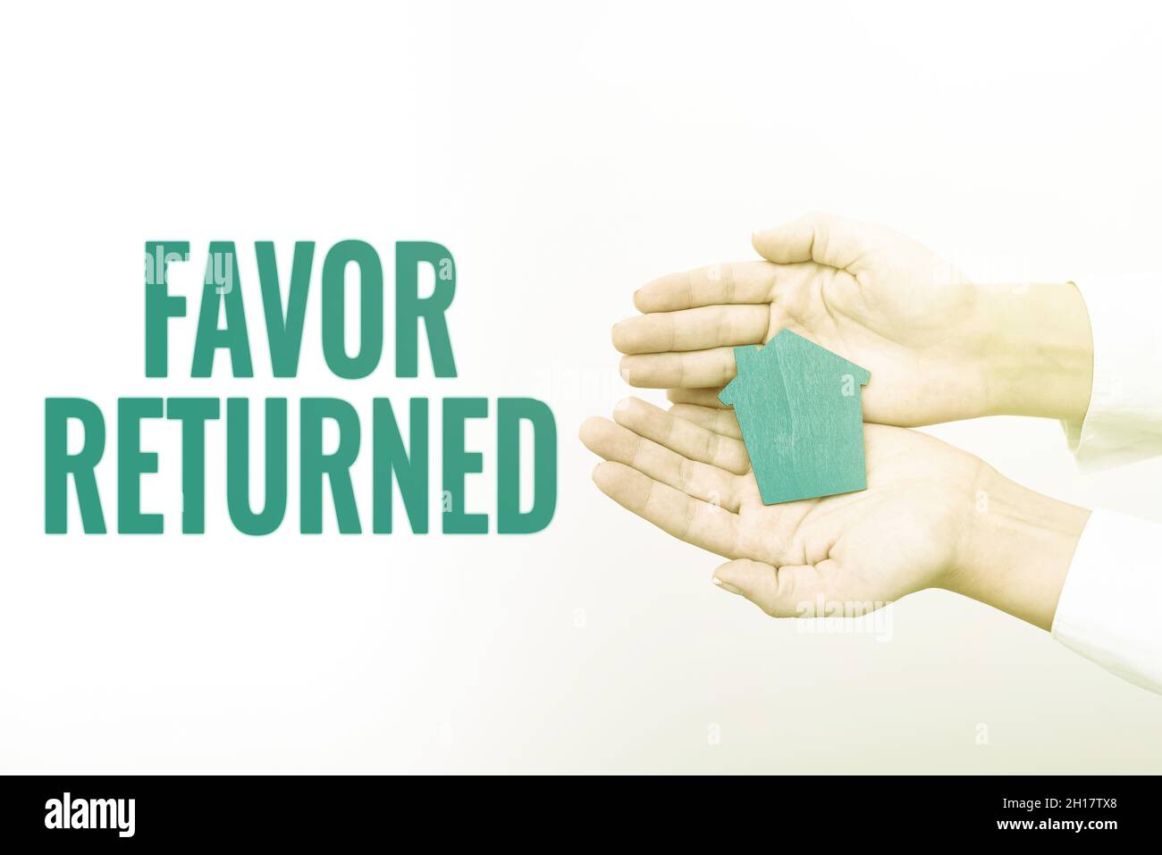 Sign displaying Favor Returned. Business concept Good deed for someone ...