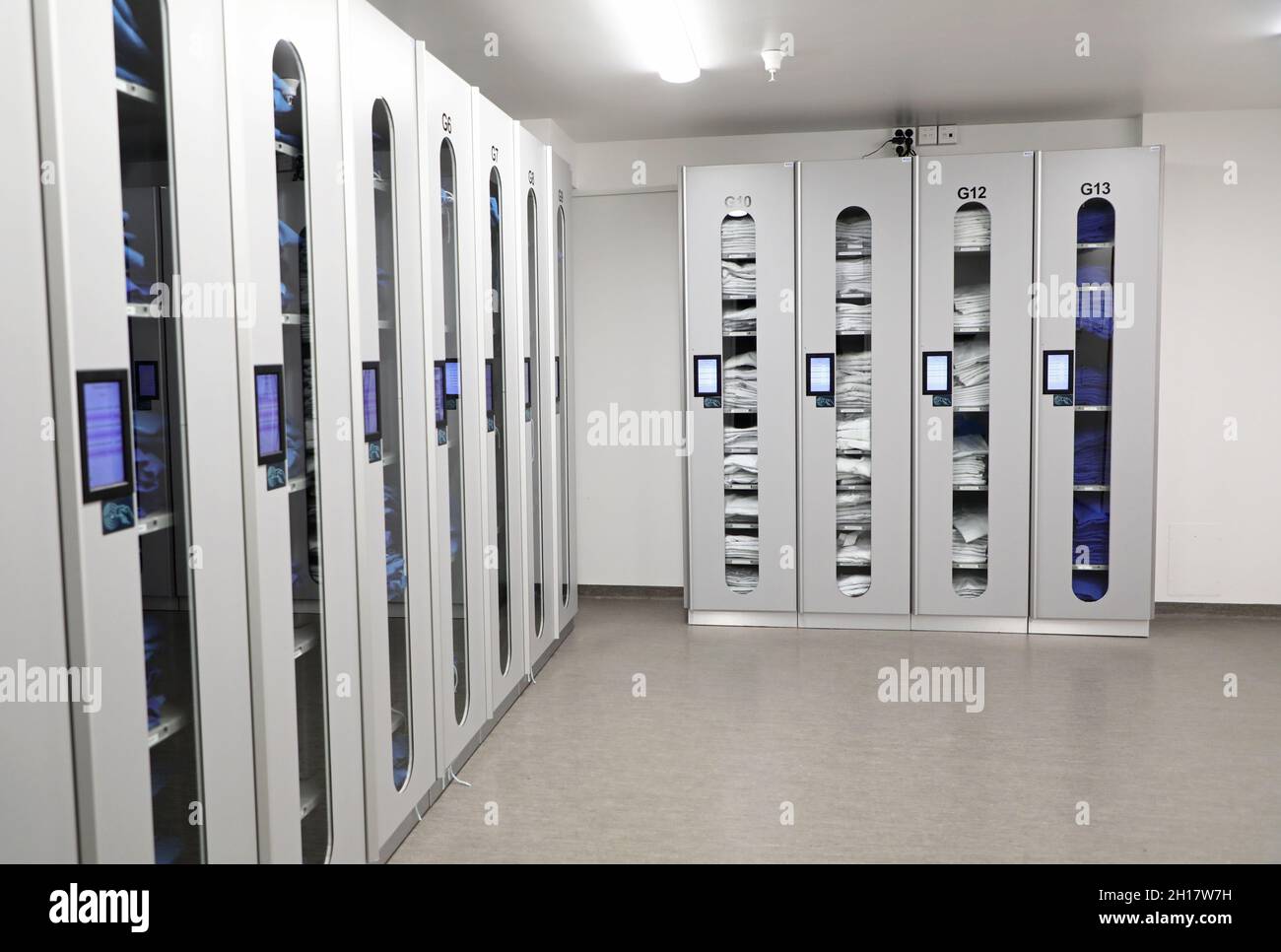 Interior picture, Linköping University hospital, Linköping, Sweden. In ...