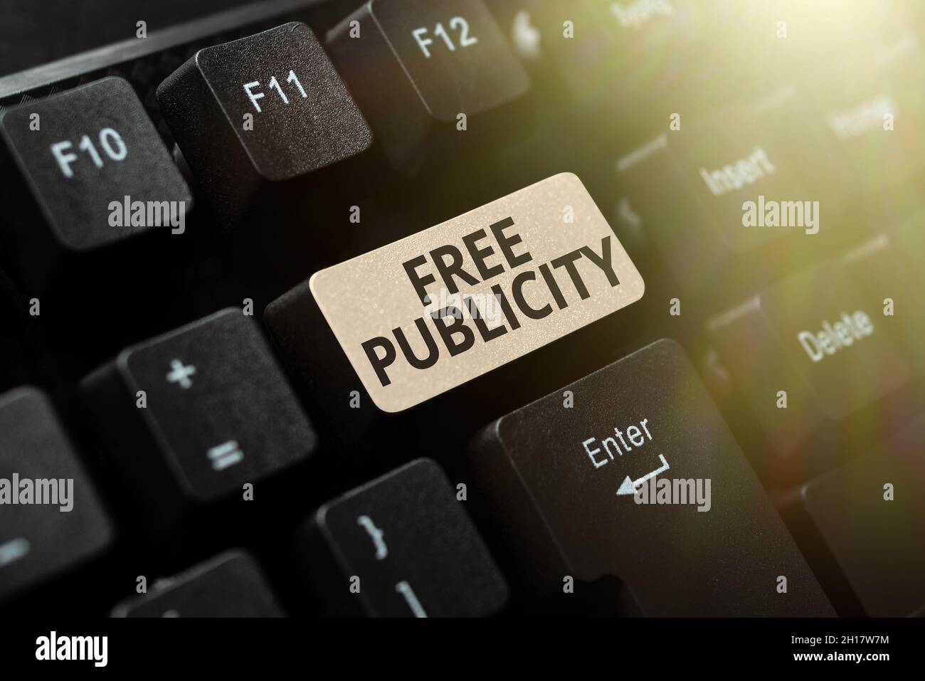 Text sign showing Free Publicity. Word Written on Promotional marketing ...