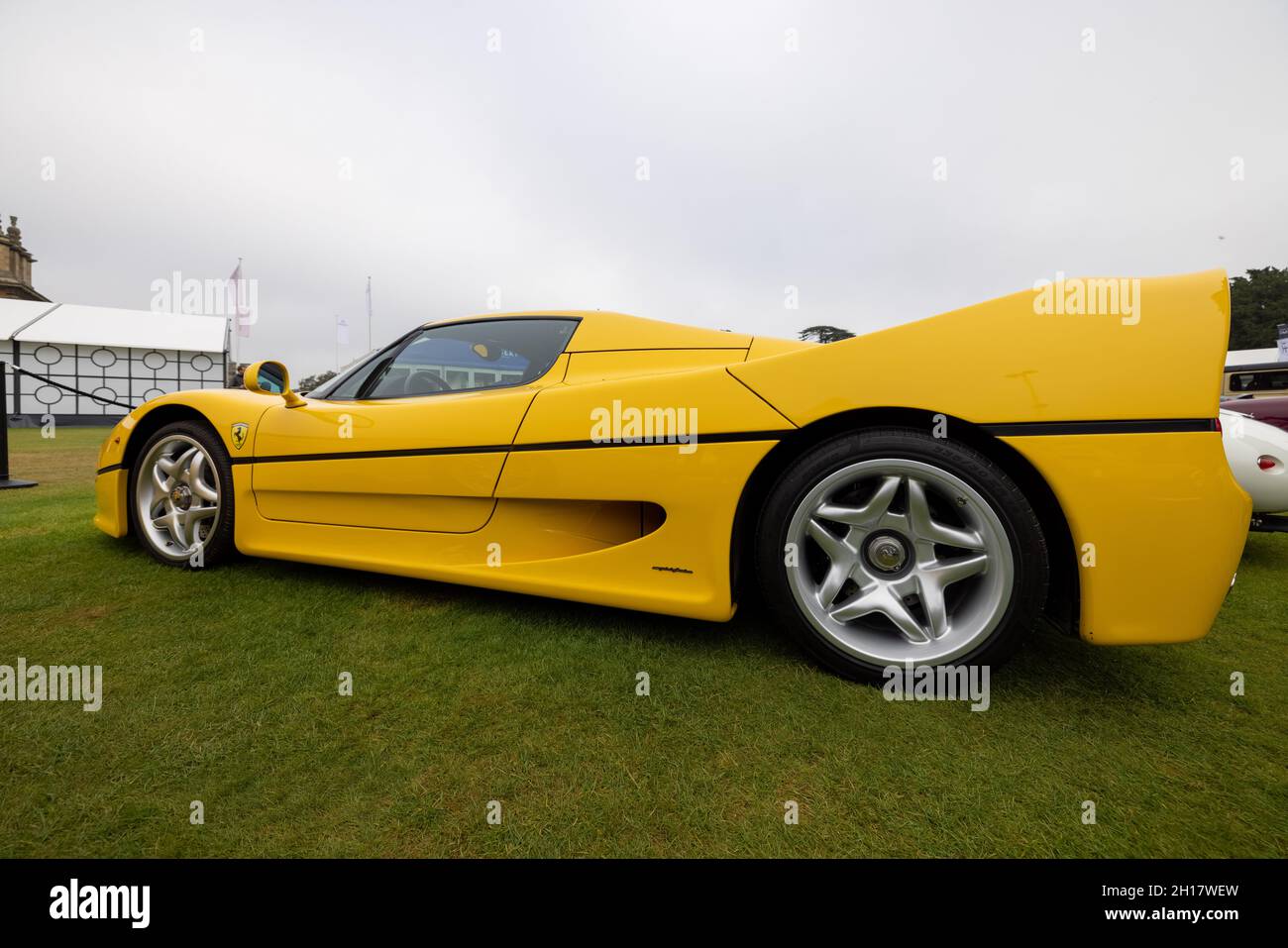 1997 Ferrari F50 in Giallo Modena on display at the Concours d'Elegance ...