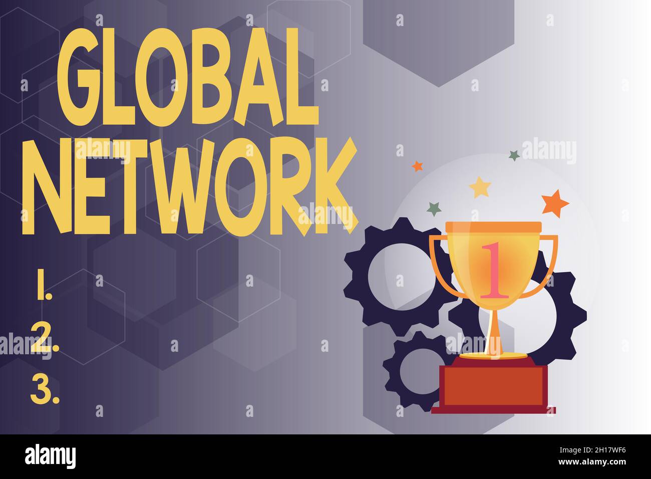 Conceptual display Global Network. Word Written on Any communication ...