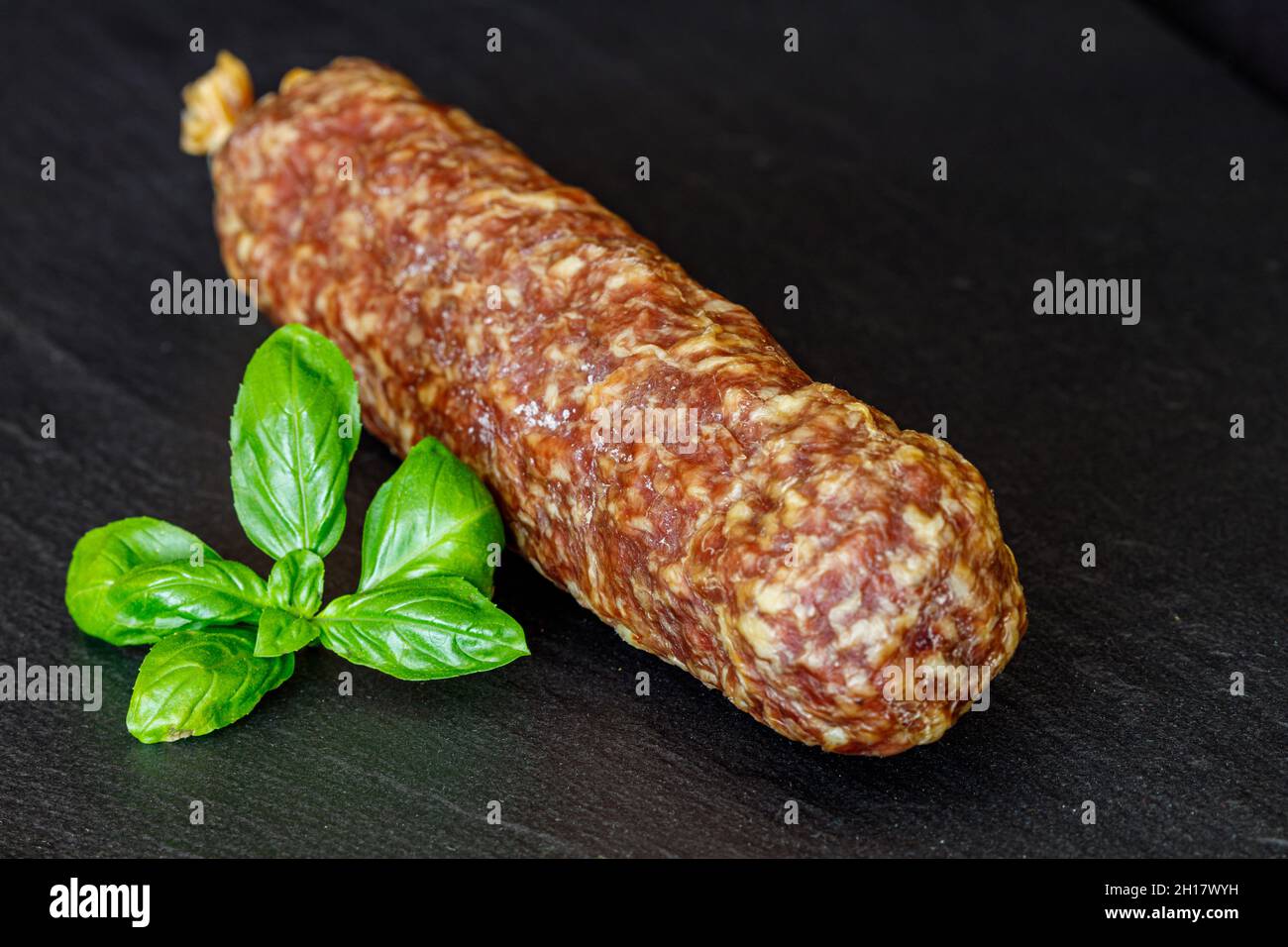 A traditional hesse smoked sausage Stock Photo - Alamy