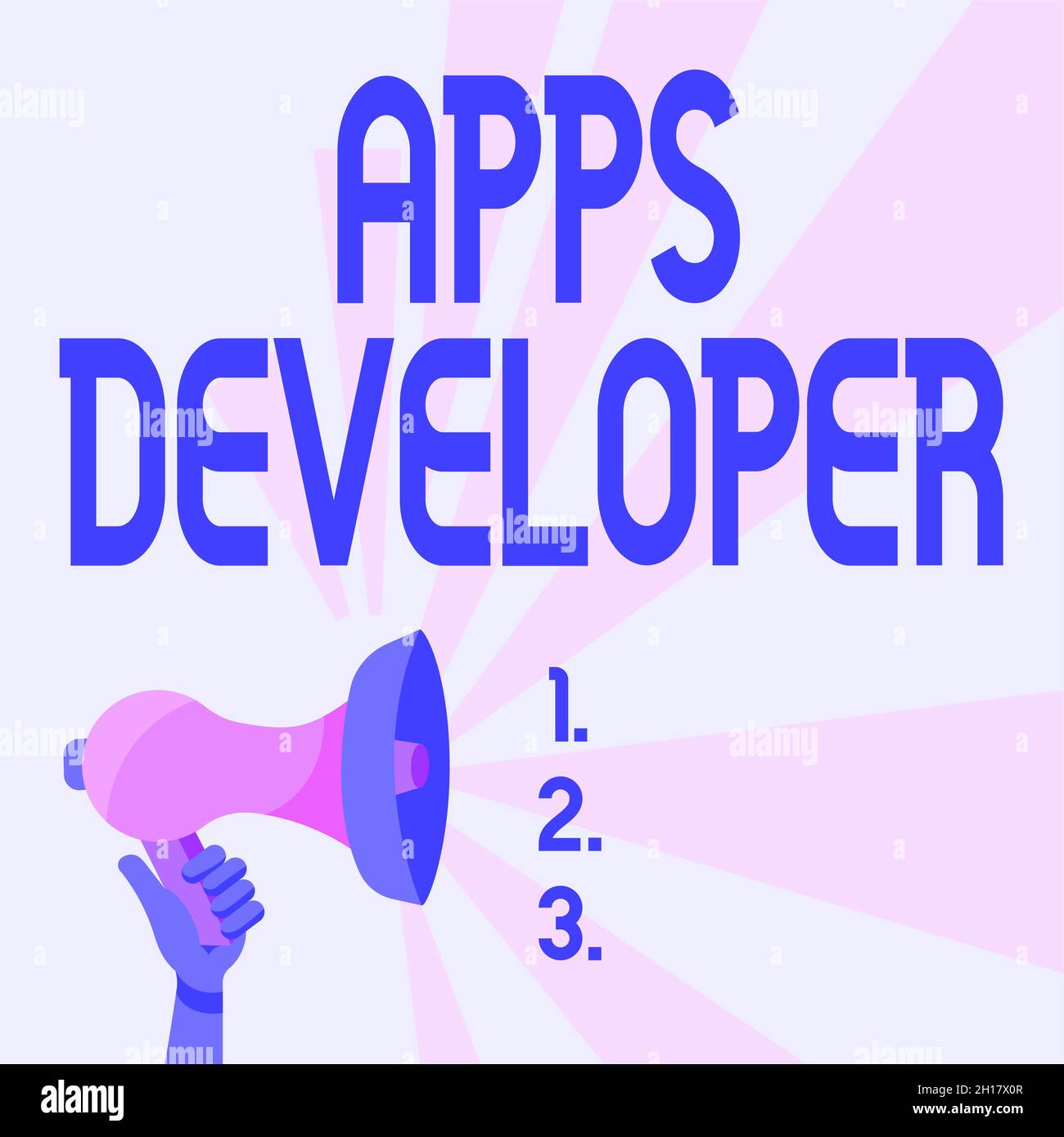 Text showing inspiration Apps Developer. Internet Concept Graphic ...