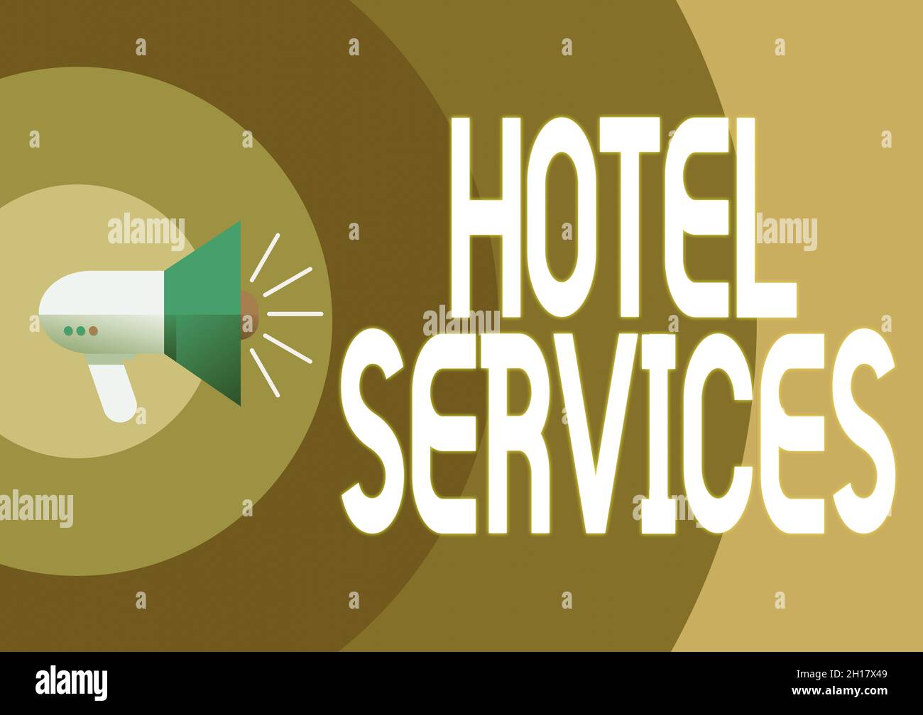 Inspiration showing sign Hotel Services. Business overview Facilities ...