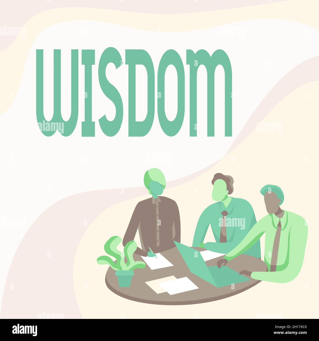 Hand writing sign Wisdom. Business showcase quality having experience ...