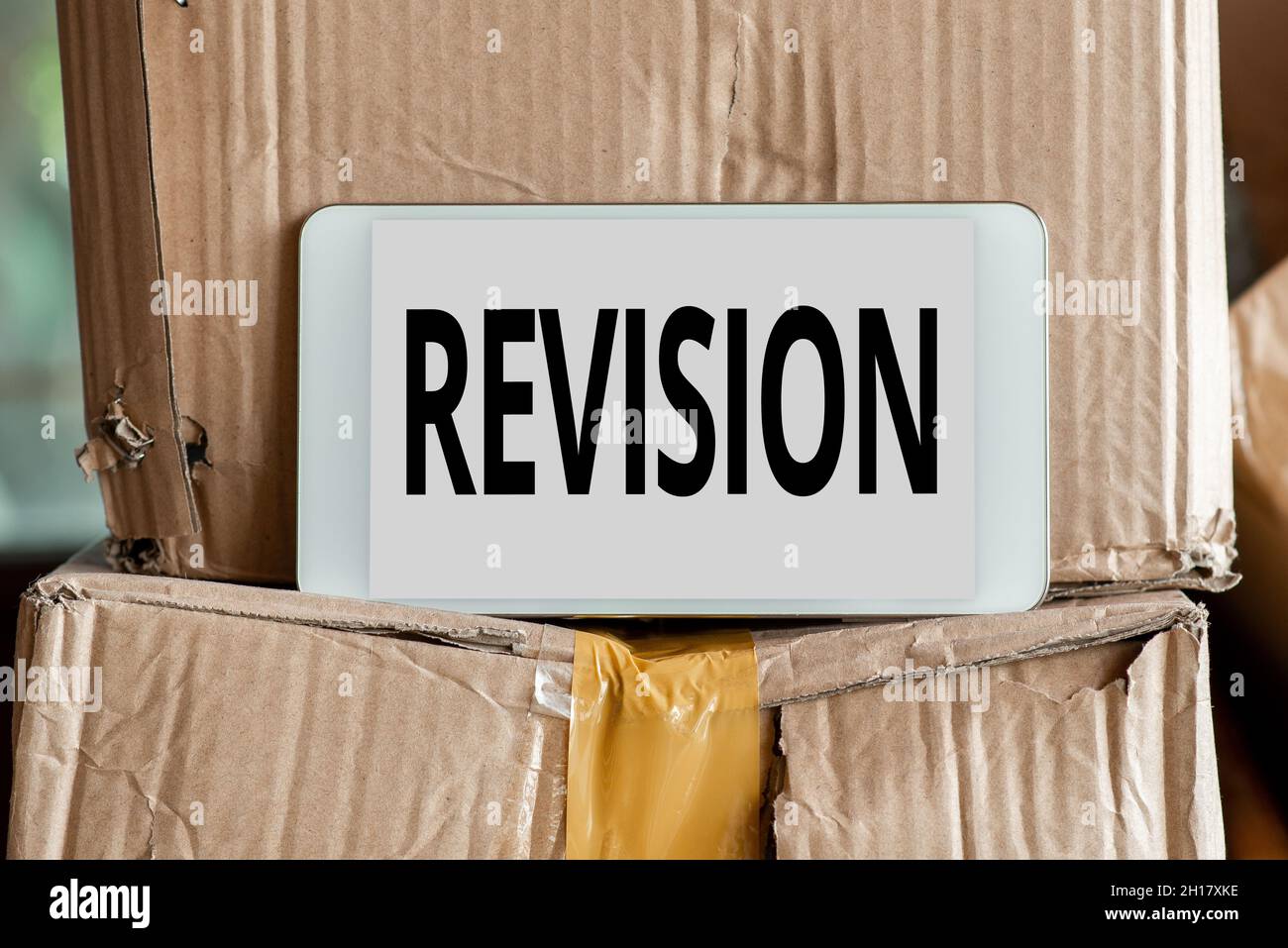 Hand writing sign Revision. Business overview action of revising over ...