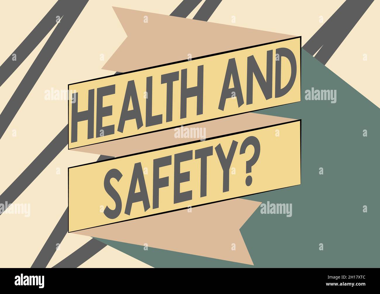 Hand writing sign Health And Safety Question. Business approach ...