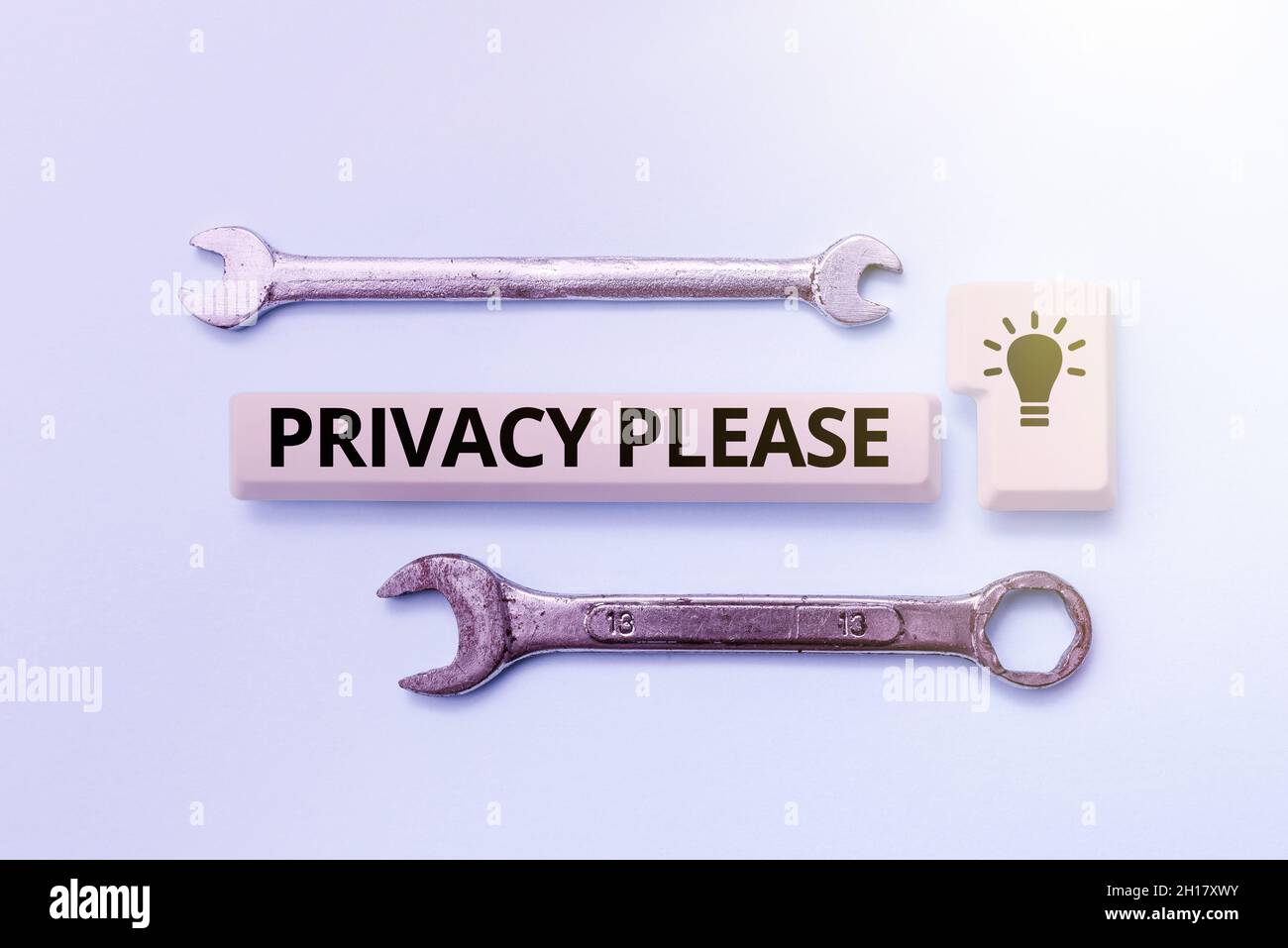 Conceptual display Privacy Please. Internet Concept asking someone to ...