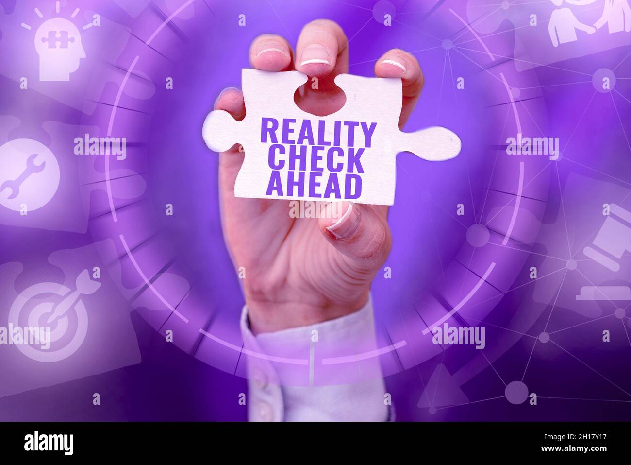 Text showing inspiration Reality Check Ahead. Business concept makes ...