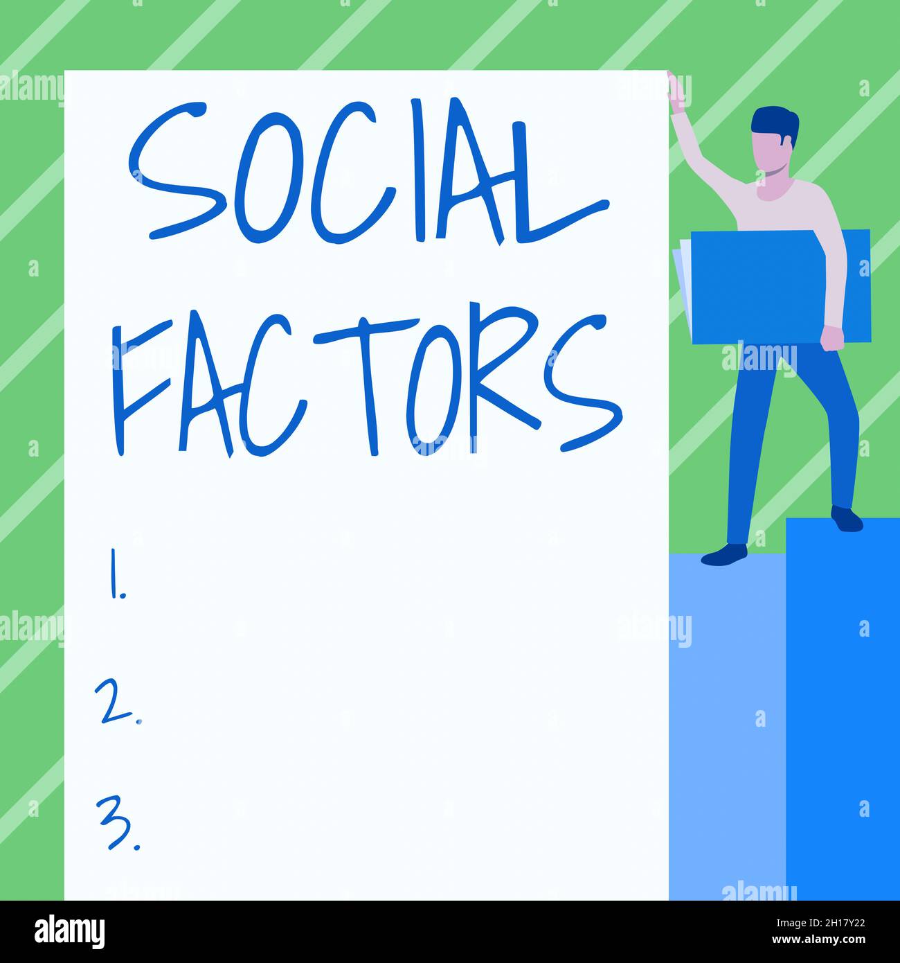 Inspiration showing sign Social Factors. Word for Things that ...