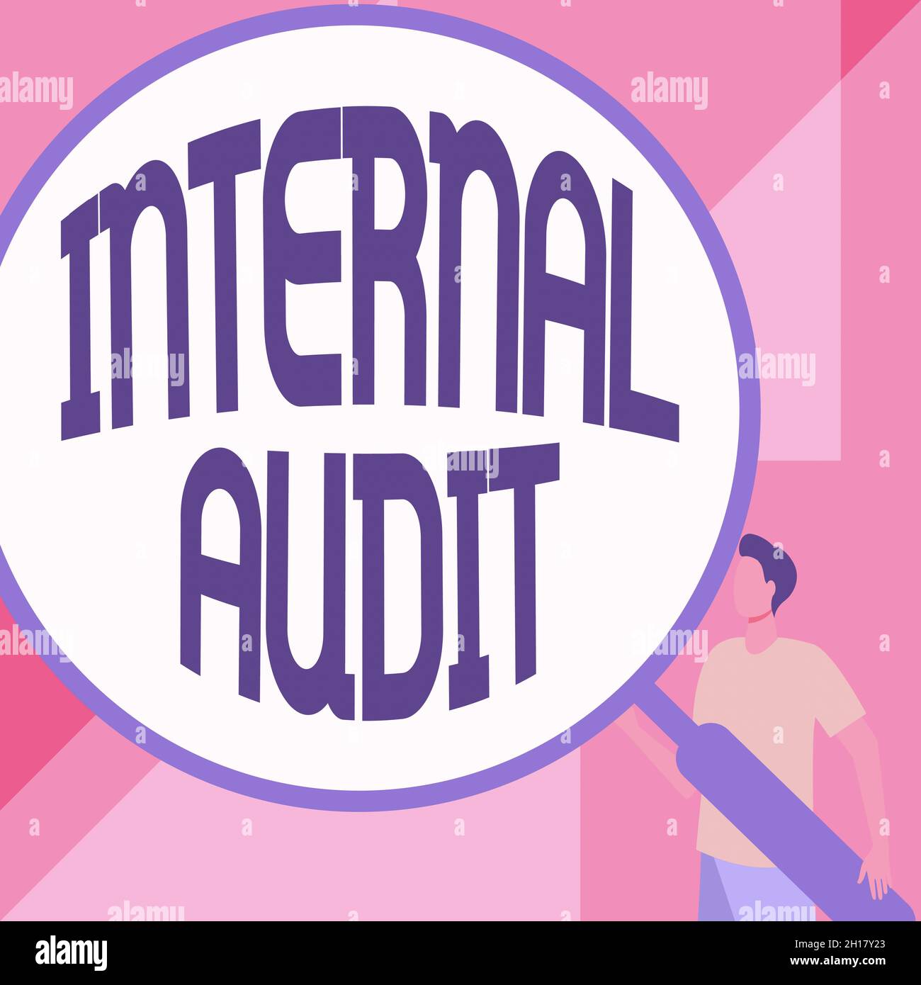 Text showing inspiration Internal Audit. Conceptual photo Evaluates the ...