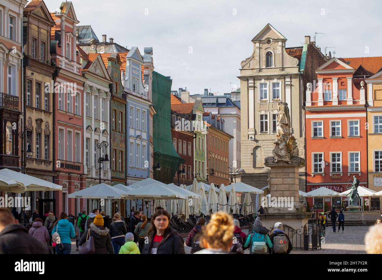 Poznan, Poland - Streets around the old town in the old town Poznan ...