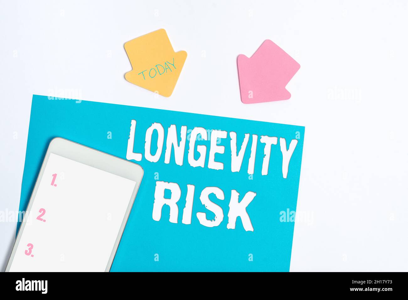 Inspiration showing sign Longevity Risk. Word Written on Potential ...