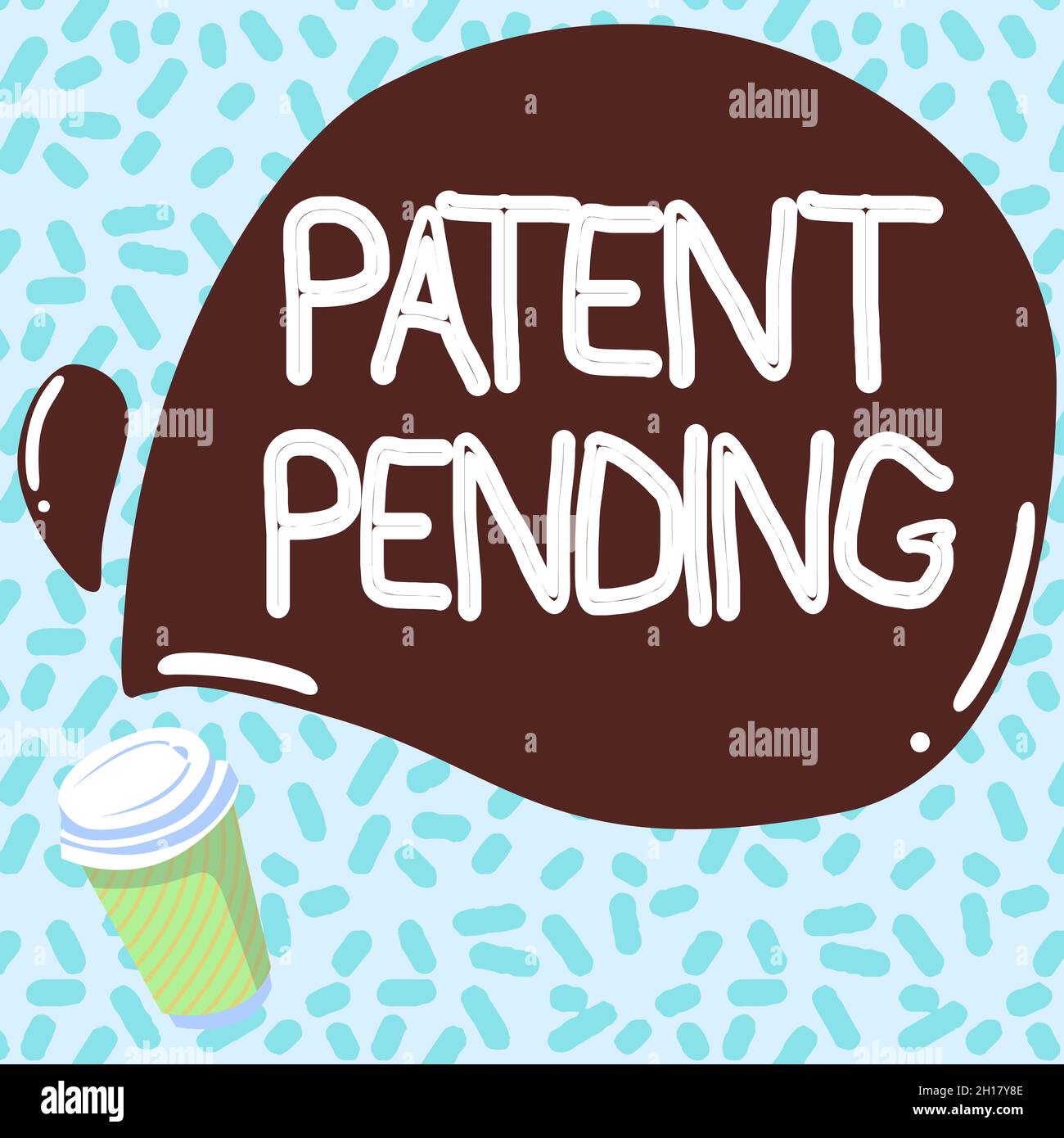 Text sign showing Patent Pending. Concept meaning Request already filed ...