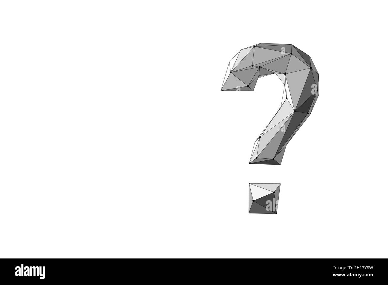 3D ask question mark. Make decision problem solution. Psychologist ...