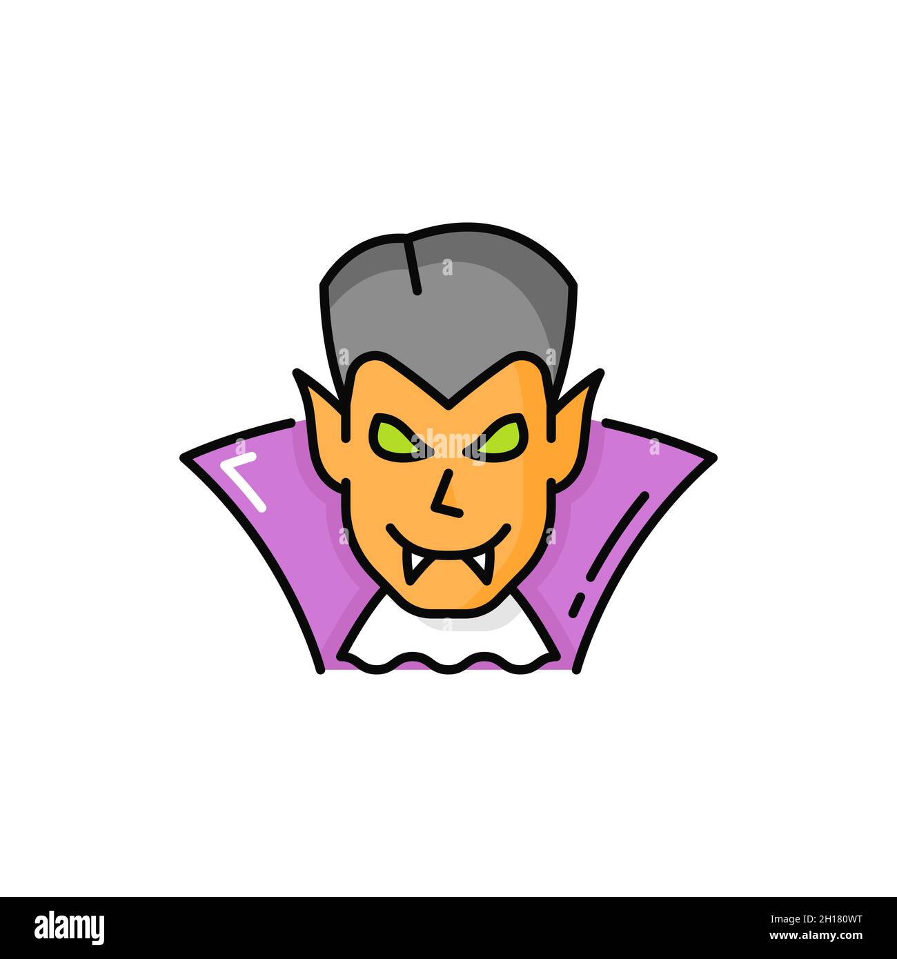 Male Vampire Fangs Drawing