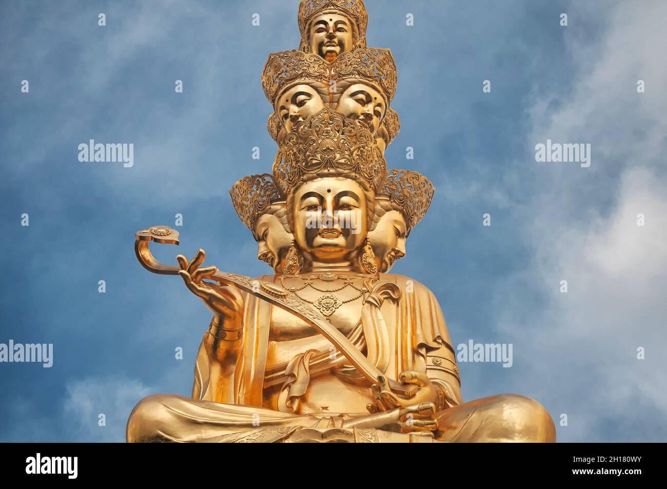 The landmark golden samantabhadra bodhisattva buddha statue on the ...