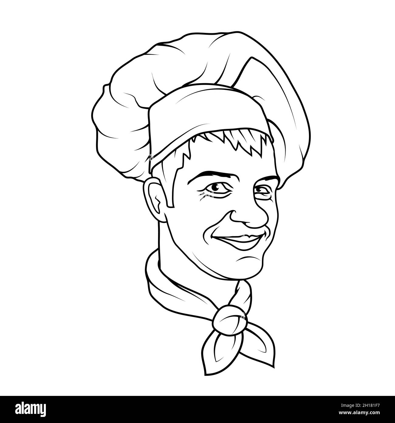 Black man in kitchen cooking Stock Vector Images - Alamy