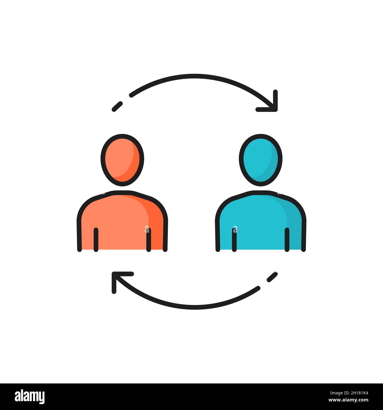 Business people communicate brainstorming exchanging information ...