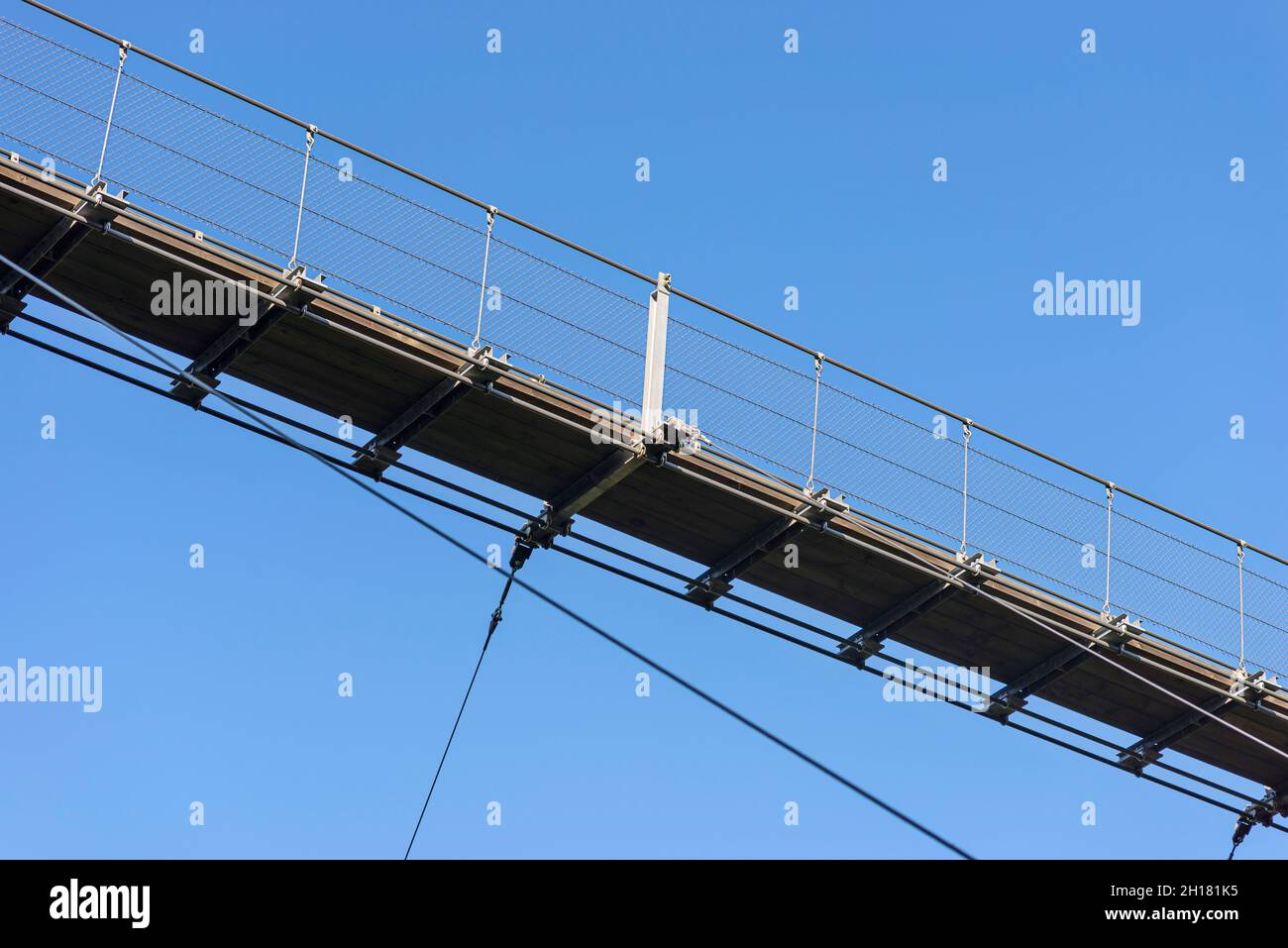 Hanging bridge from below hi-res stock photography and images - Alamy