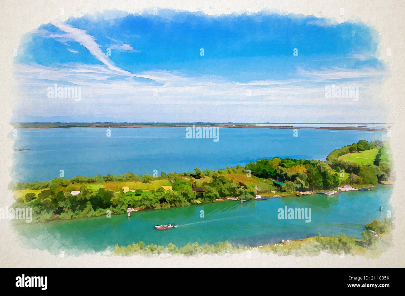 Venice torcello drawing hi-res stock photography and images - Alamy