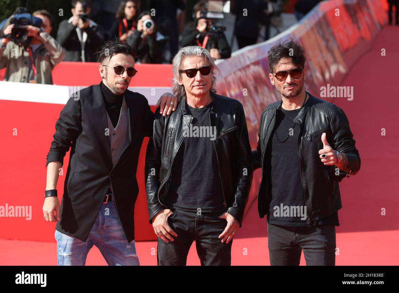 Luciano Ligabue and Fabrizio Moro walking the red carpet at Roma Cinema ...