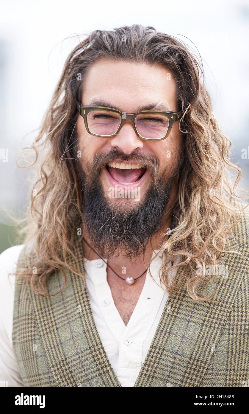 Jason Momoa during a photo call with cast members of Dune at Corinthia ...