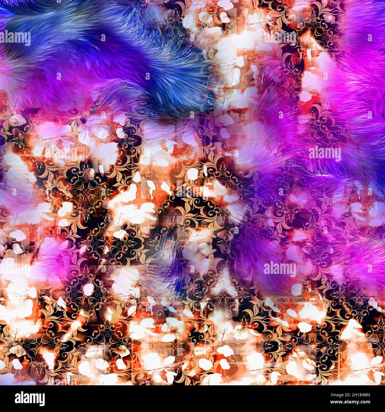 colorful fashion patterns, textile print designs Stock Photo - Alamy